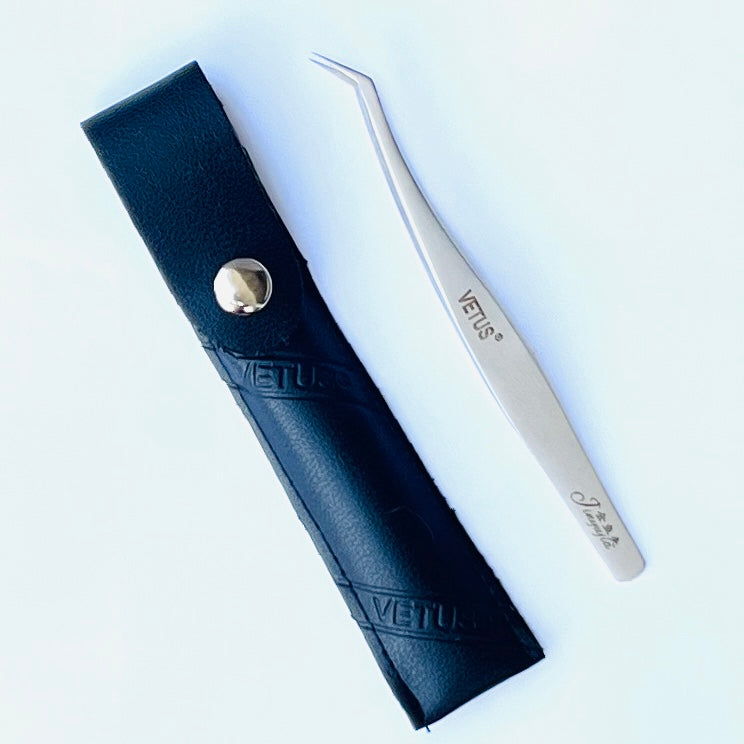 Jinyujia Vetus Isolation Tweezer ( Super Fine Bent Tip) Precision Vetus ...